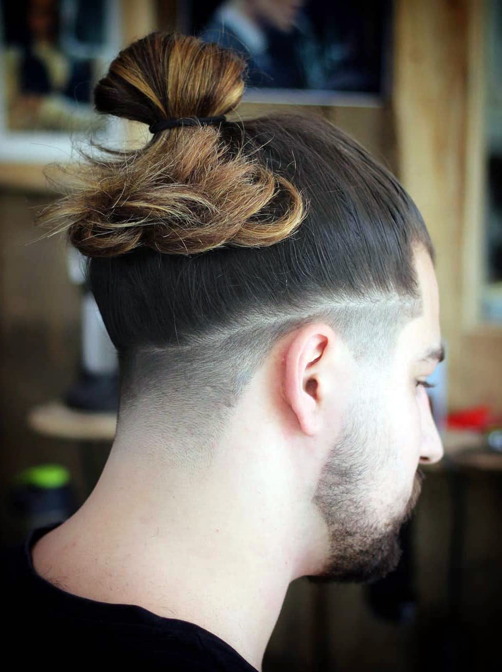 Top Knot Bun Men